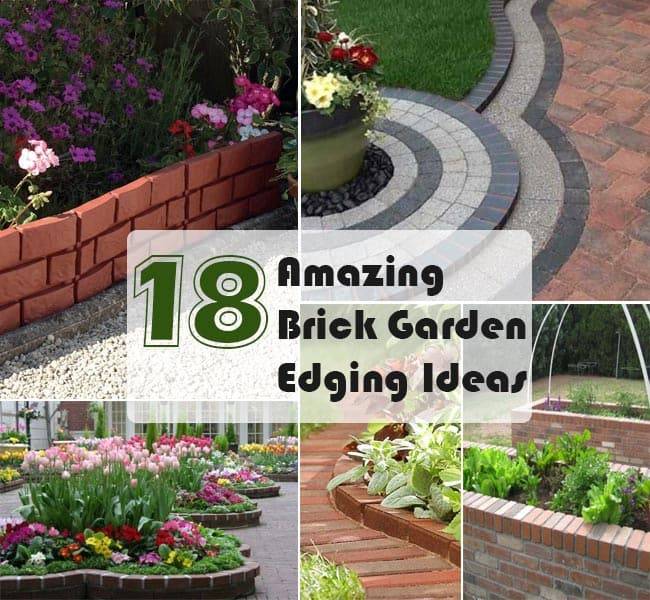 22 Faux Brick Garden Edging Ideas Worth to Check | SharonSable