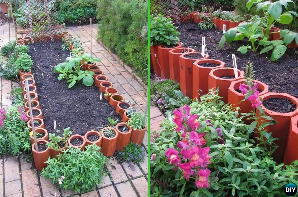 15 PVC Pipe Garden Edging Ideas You Cannot Miss | SharonSable