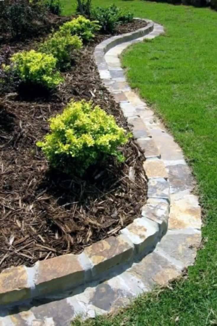 20 Fake Stone Garden Edging Ideas You Must Look | SharonSable