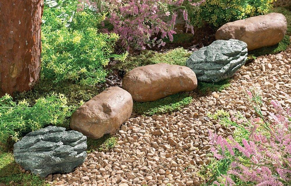 20 Fake Stone Garden Edging Ideas You Must Look | SharonSable