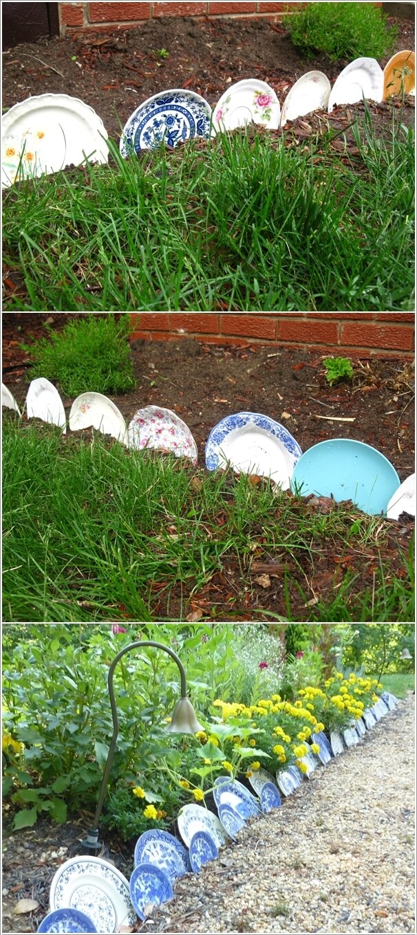 19 Recycled Garden Edging Ideas You Must Look | SharonSable