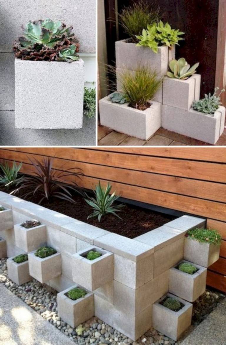 21 Cinder Block Garden Wall Ideas You Must Look | SharonSable
