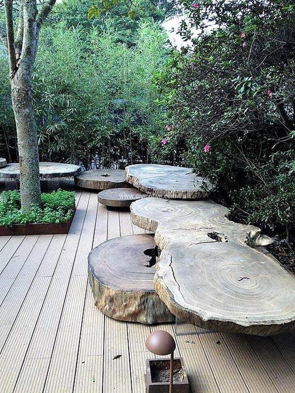 19 Tree Log DIY Projects for Your Garden Ideas To Try This Year ...