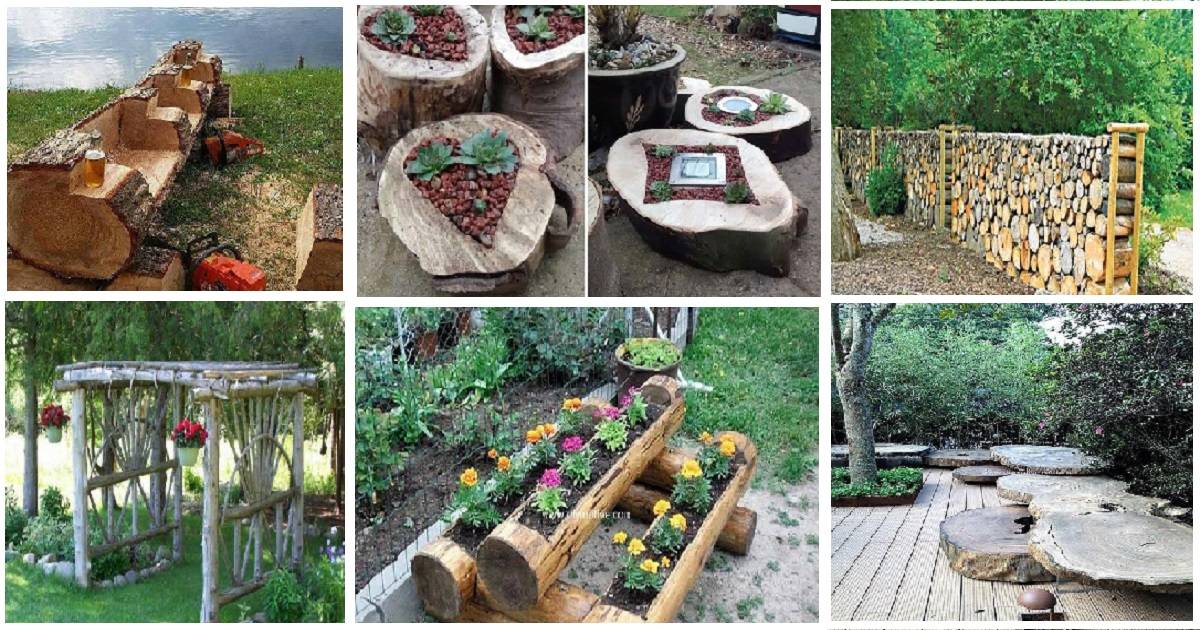 19 Tree Log DIY Projects for Your Garden Ideas To Try This Year ...