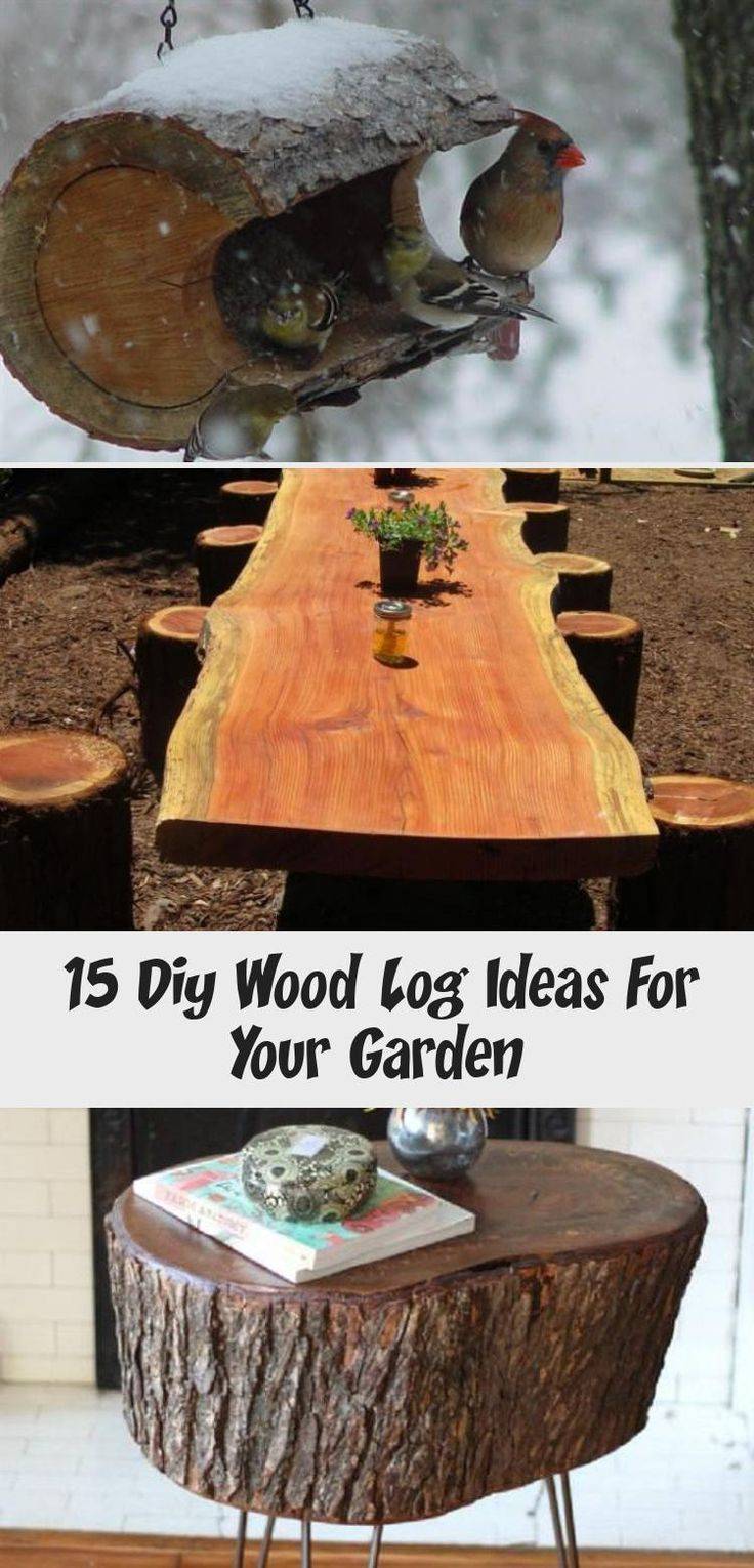 23 DIY Wood Log Garden Ideas To Try This Year | SharonSable
