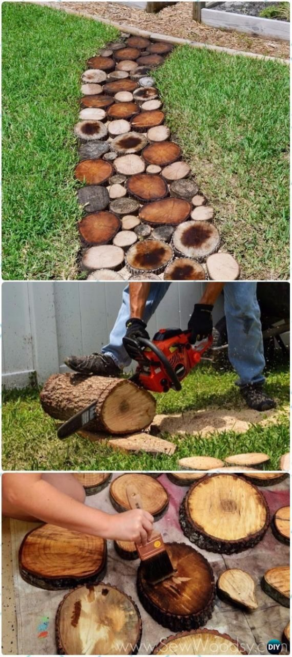 23 DIY Wood Log Garden Ideas To Try This Year | SharonSable