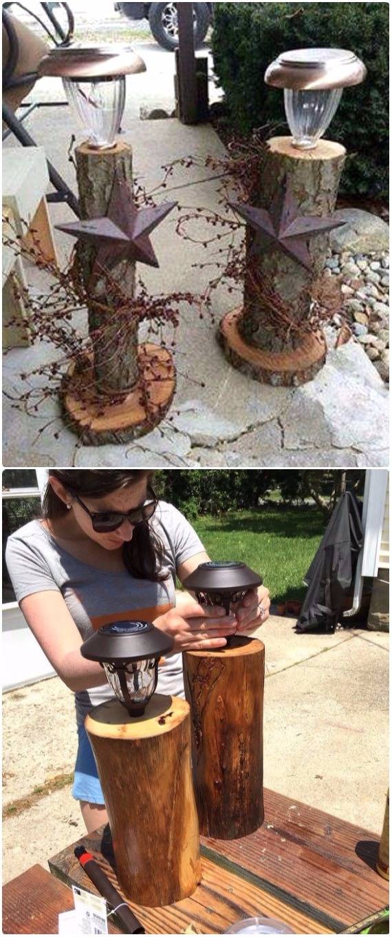 23 DIY Wood Log Garden Ideas To Try This Year | SharonSable