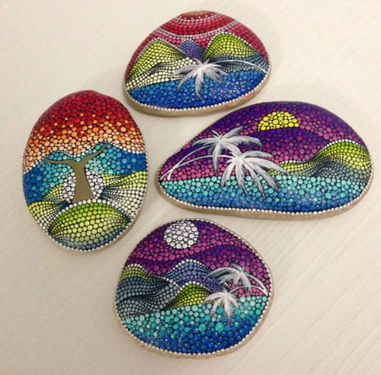 21 Painted Garden Rocks Ideas Worth to Check | SharonSable