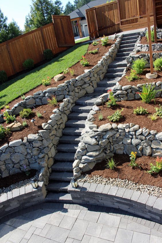 19 Hillside Garden Terracing Ideas To Consider | SharonSable