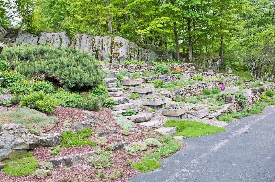 22 How to Place Plants Perennials in Sloping Sand Stone Rock Garden ...