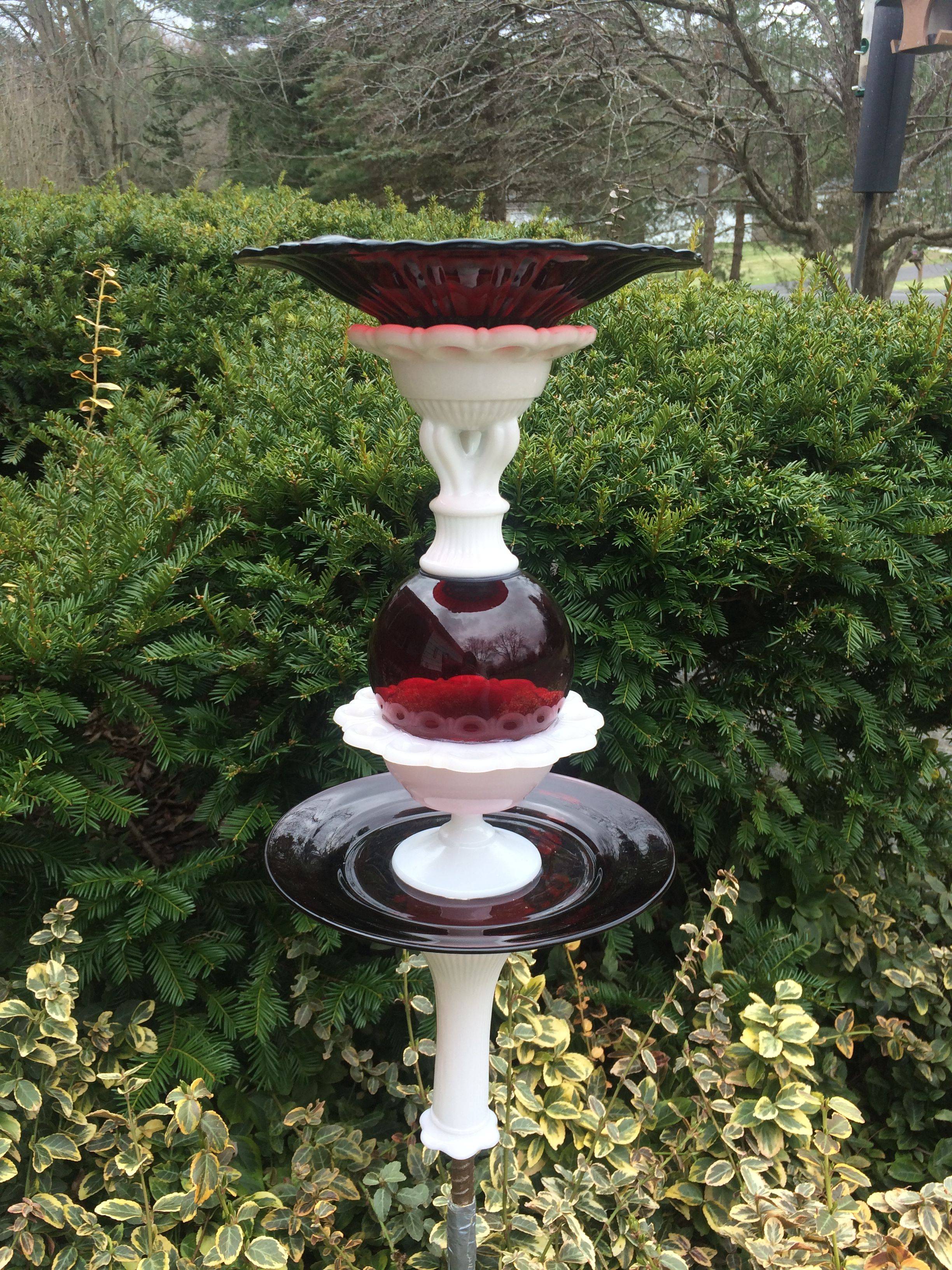 21 Repurposed Glass Garden Art Ideas To Consider | SharonSable