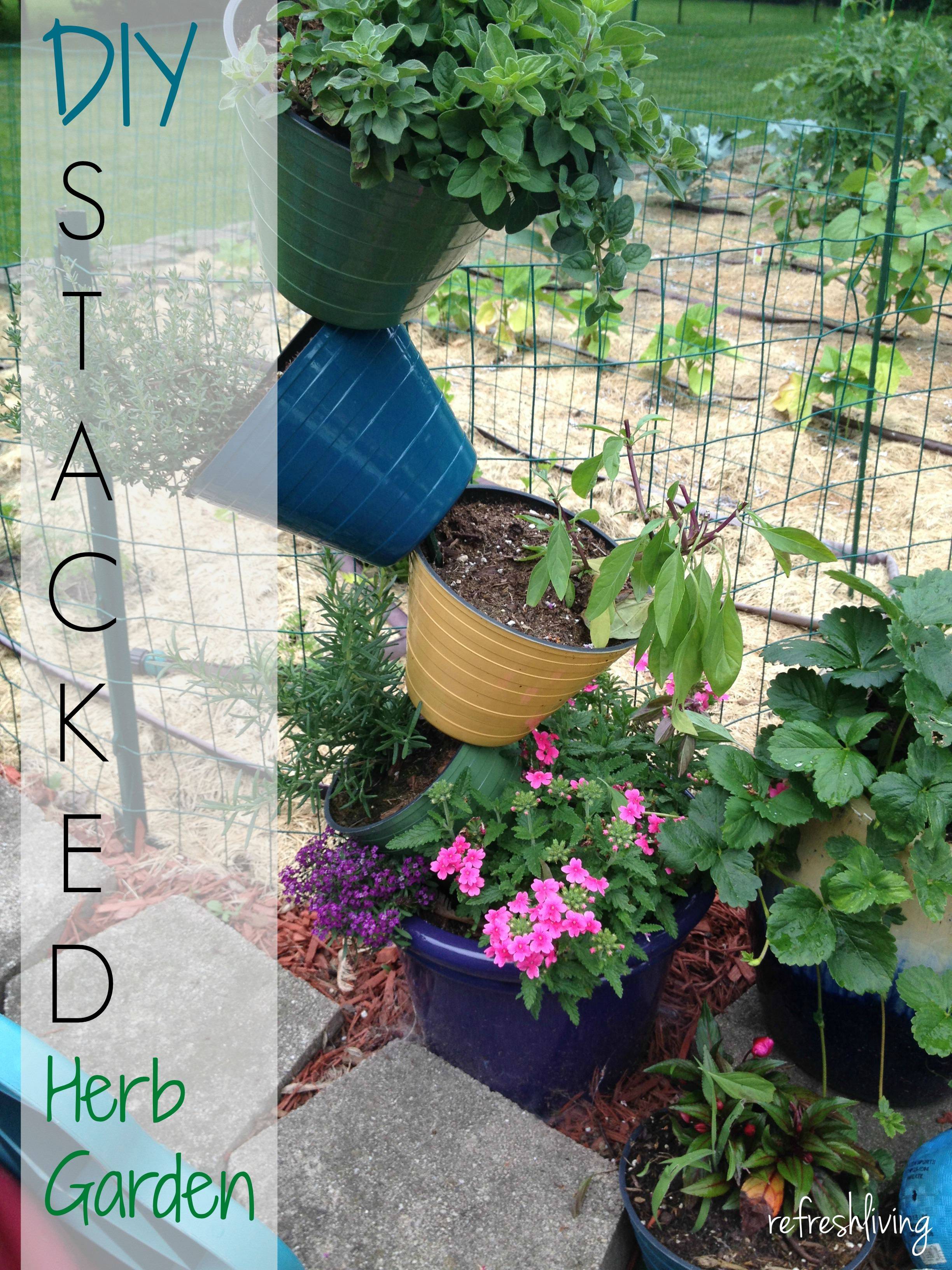 17 Stacked Herb Garden Ideas To Consider | SharonSable