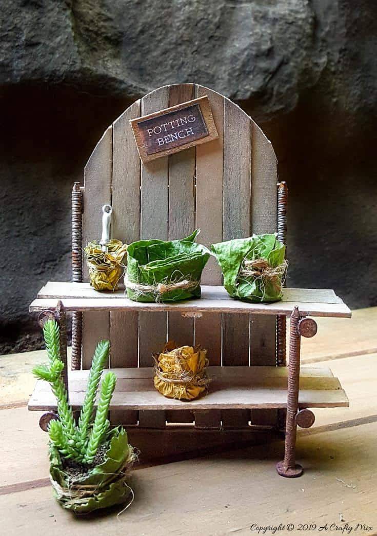 19 Fairy Garden Bench Ideas You Gonna Love | SharonSable