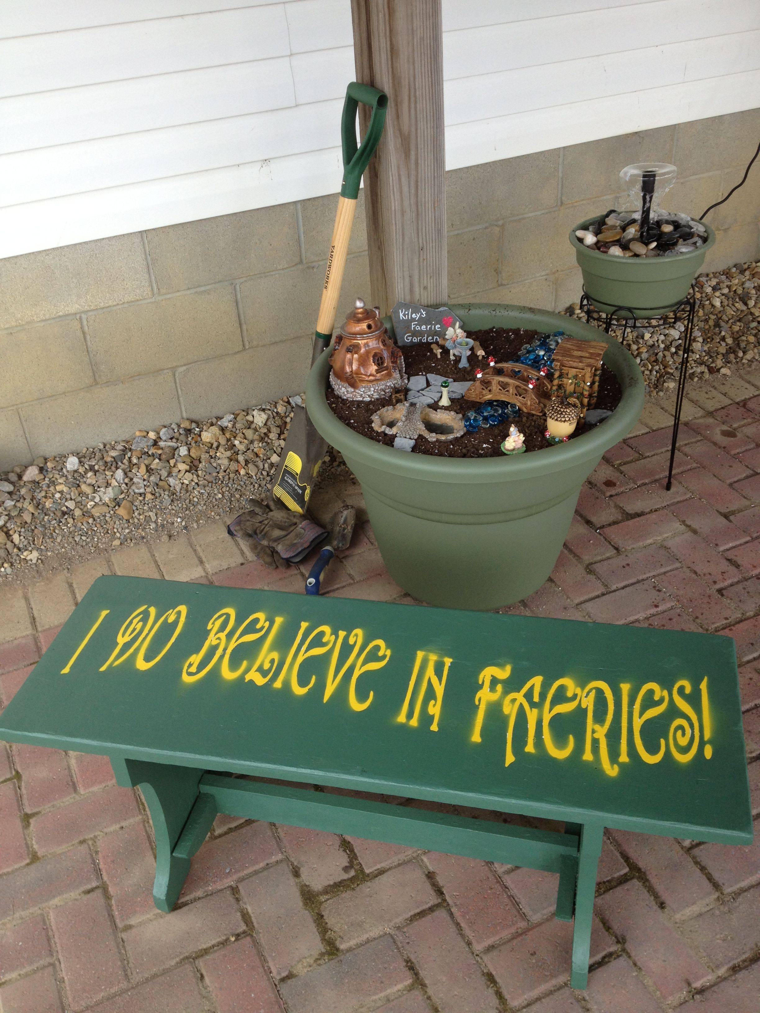 19 Fairy Garden Bench Ideas You Gonna Love | SharonSable