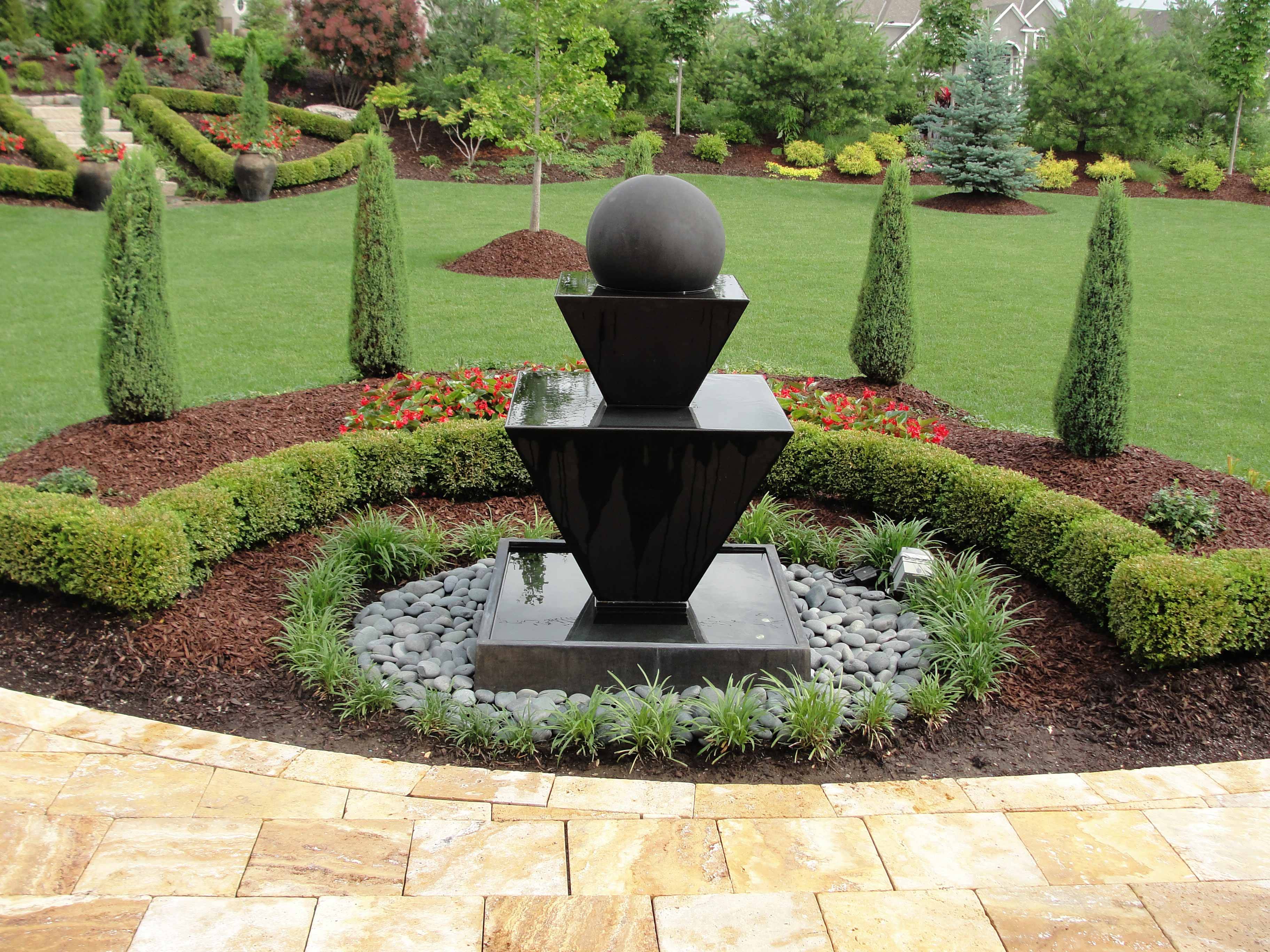 23 Modern-Garden-Fountain Ideas Worth to Check | SharonSable