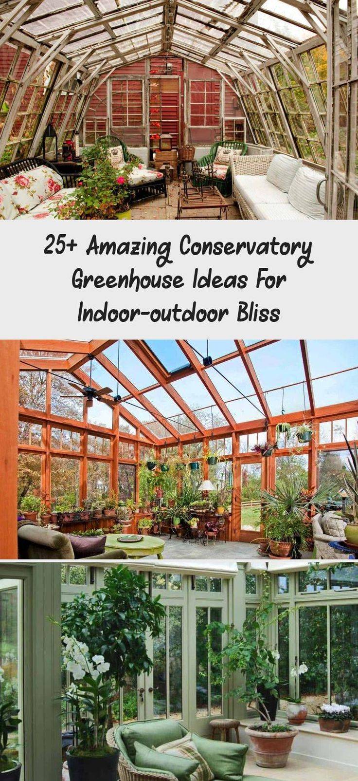 26 Garden Conservatory Greenhouse Room Ideas You Should Look | SharonSable