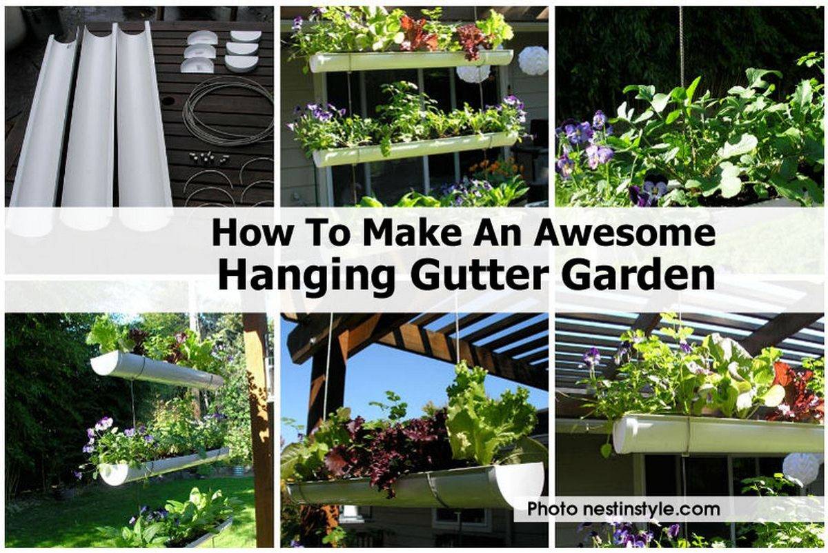 20 Hanging Gutter Garden Ideas You Must Look | SharonSable