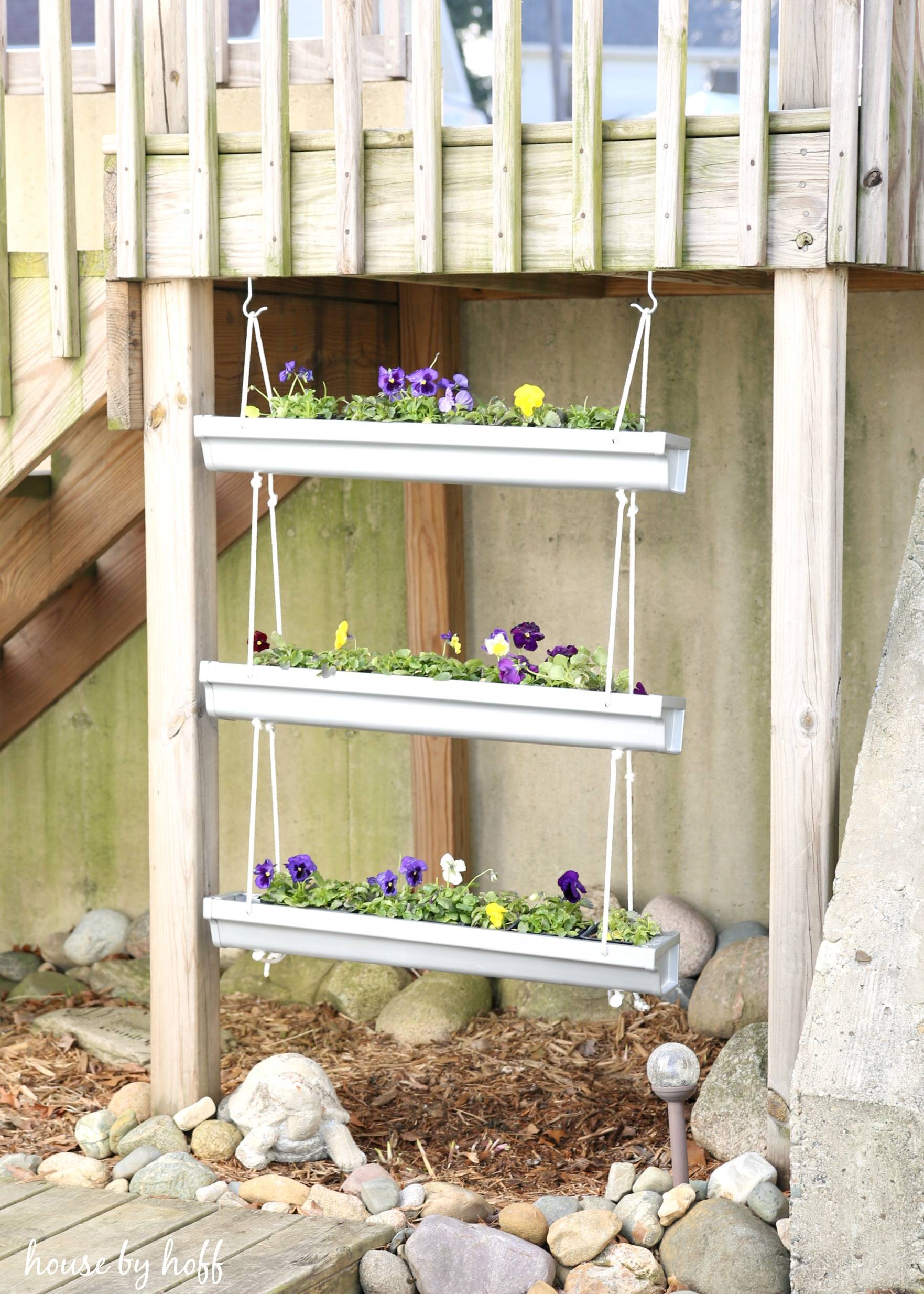20 Hanging Gutter Garden Ideas You Must Look | SharonSable