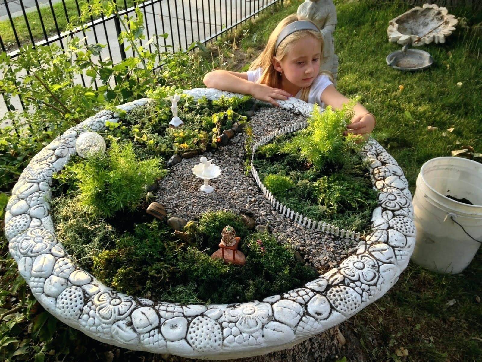 22 Large Outdoor Fairy Garden Ideas For This Year | SharonSable