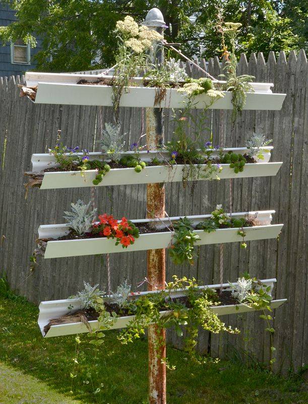 21 Free Standing Gutter Garden Ideas You Gonna Love | SharonSable