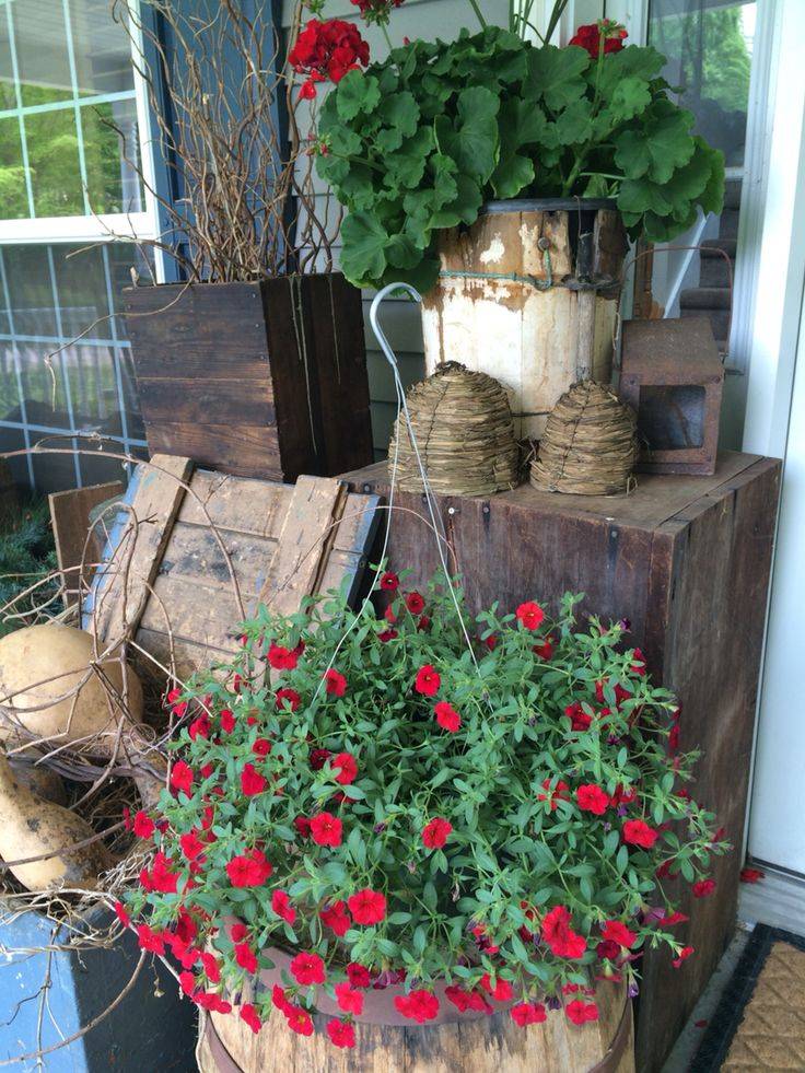24 Rustic Container Garden Ideas Worth a Look | SharonSable