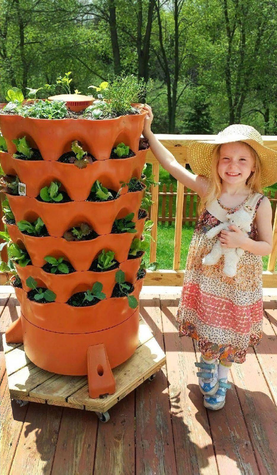 20 Vegetable Tower Garden Vertical Ideas Worth to Check | SharonSable