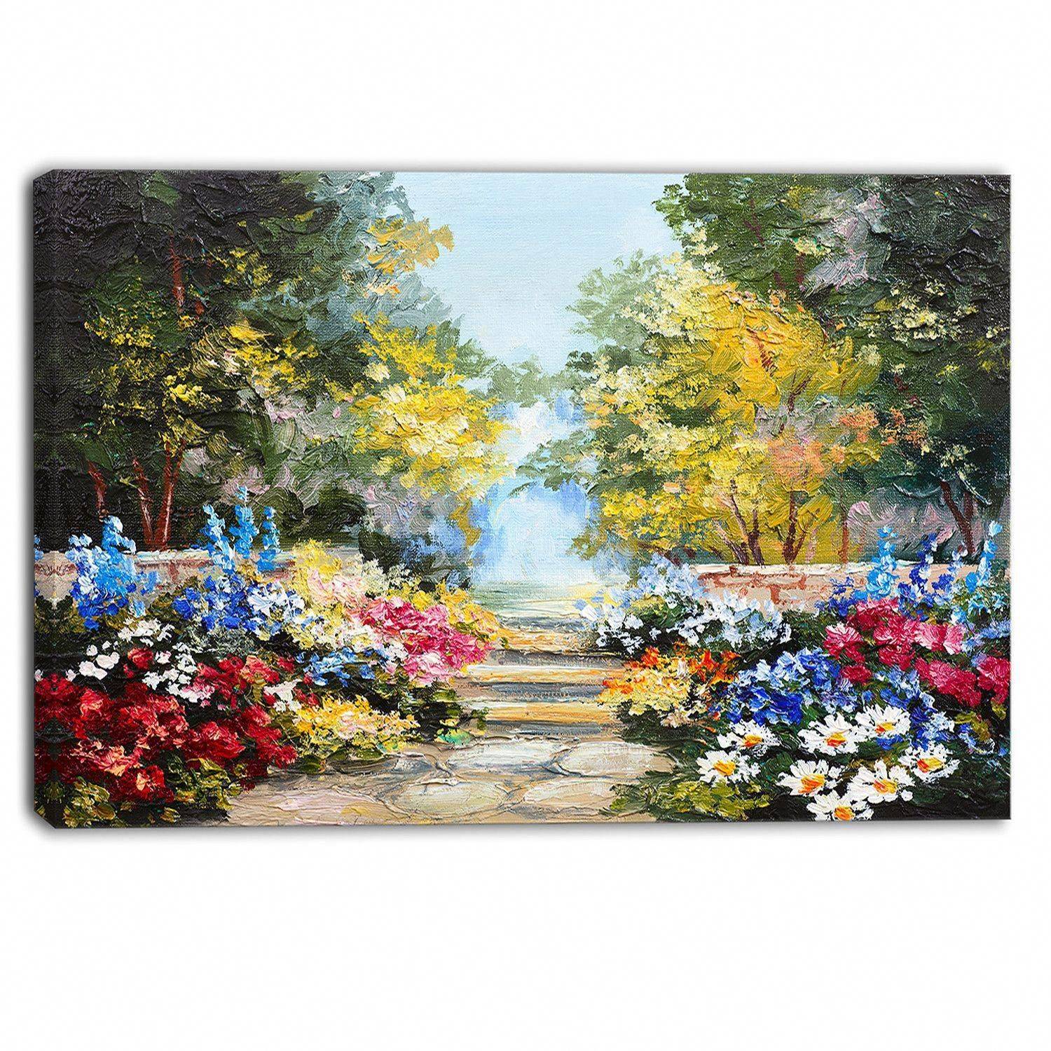 21 Summer Flower Garden Paintings Ideas You Must Look | SharonSable