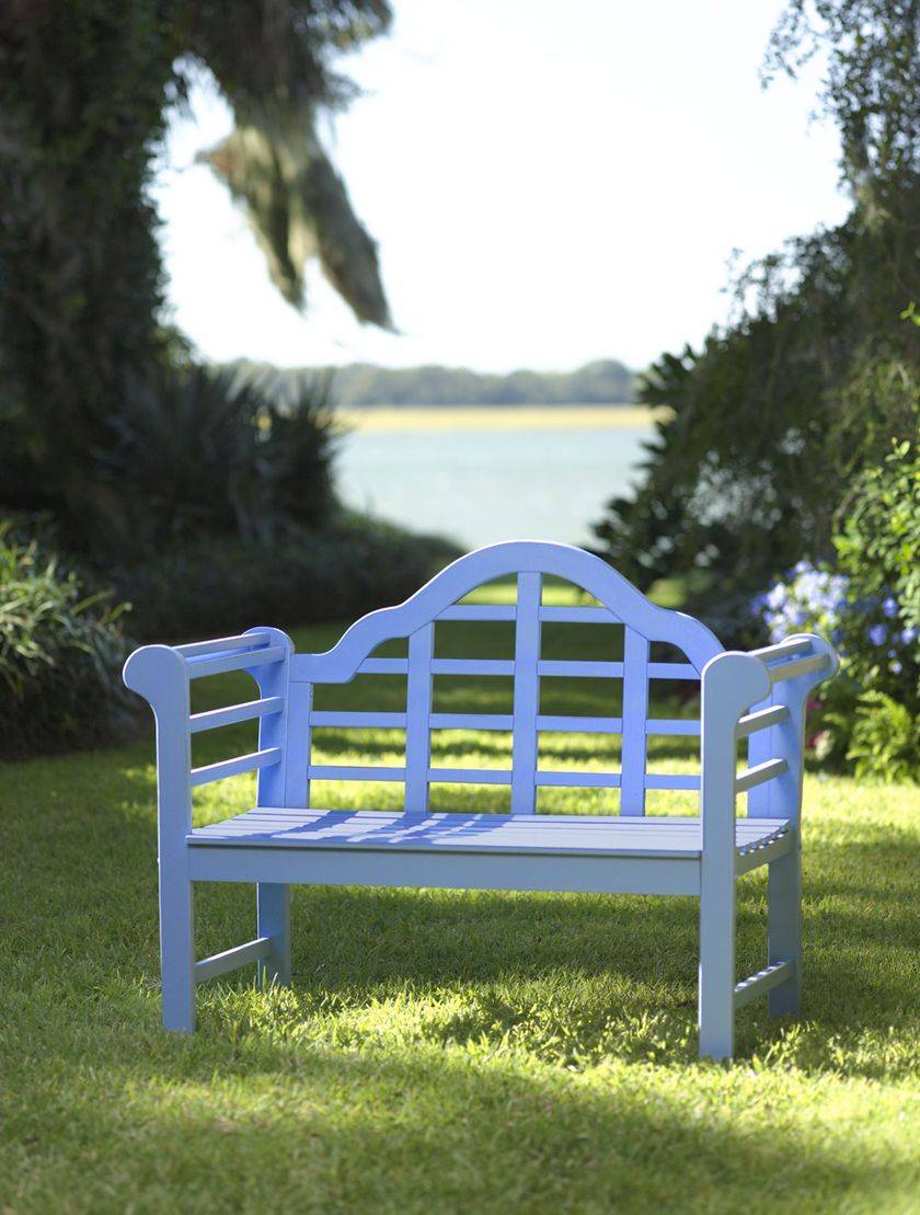 22 Blue Garden Bench Ideas To Consider | SharonSable