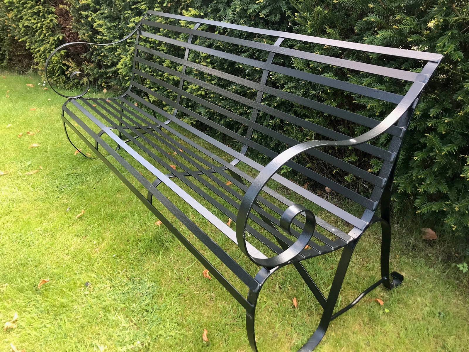 19 English Garden Metal Bench Ideas You Must Look | SharonSable
