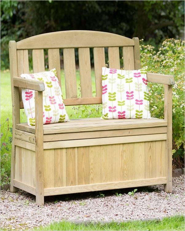 22 Garden Storage Bench Ideas You Must Look | SharonSable