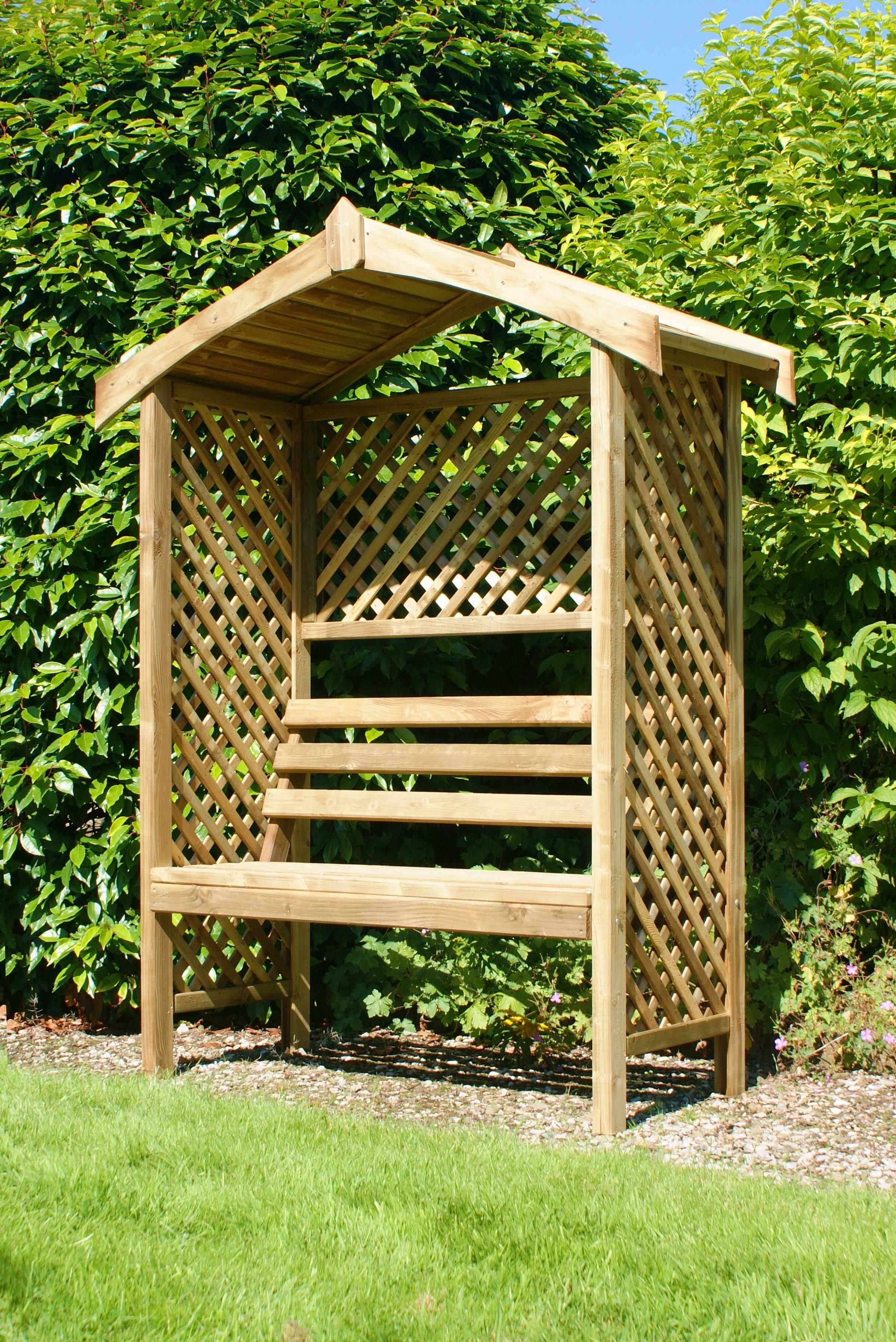 21 Wooden Garden Arbour Ideas To Try This Year | SharonSable