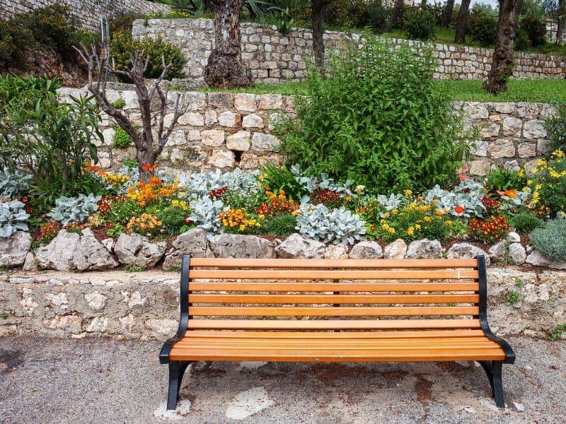 24 Red Flower Garden Sitting Bench Open Ideas You Should Look | SharonSable
