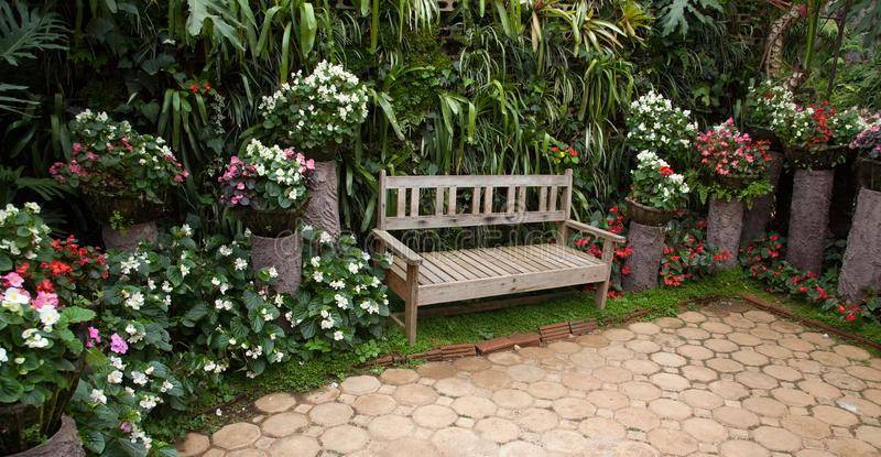 20 Flower Garden with Park Bench Ideas Worth to Check | SharonSable