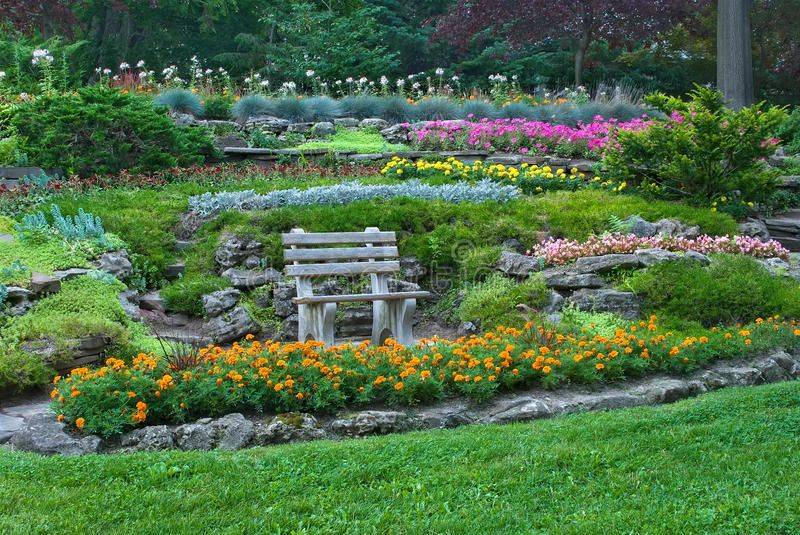20 Flower Garden with Park Bench Ideas Worth to Check | SharonSable