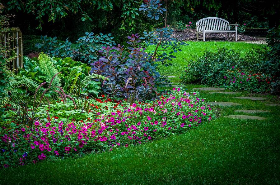 20 Flower Garden with Park Bench Ideas Worth to Check | SharonSable
