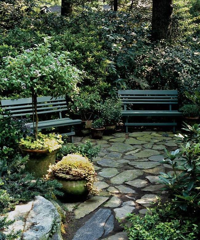 21 Garden Bench Landscape Ideas To Try This Year | SharonSable
