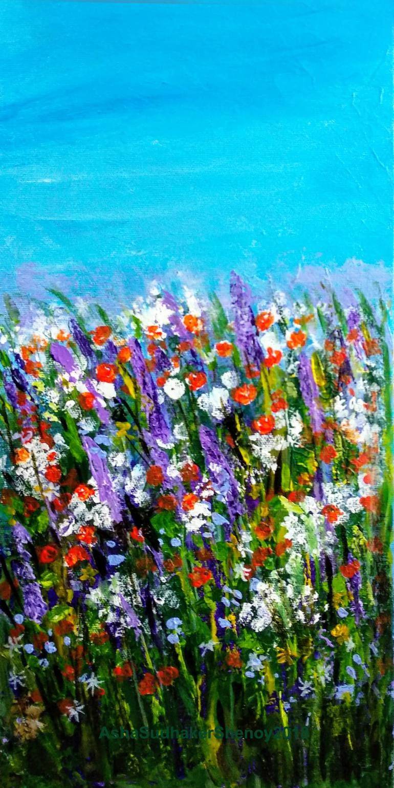 23 Simple Flower Garden Painting Ideas Worth a Look | SharonSable