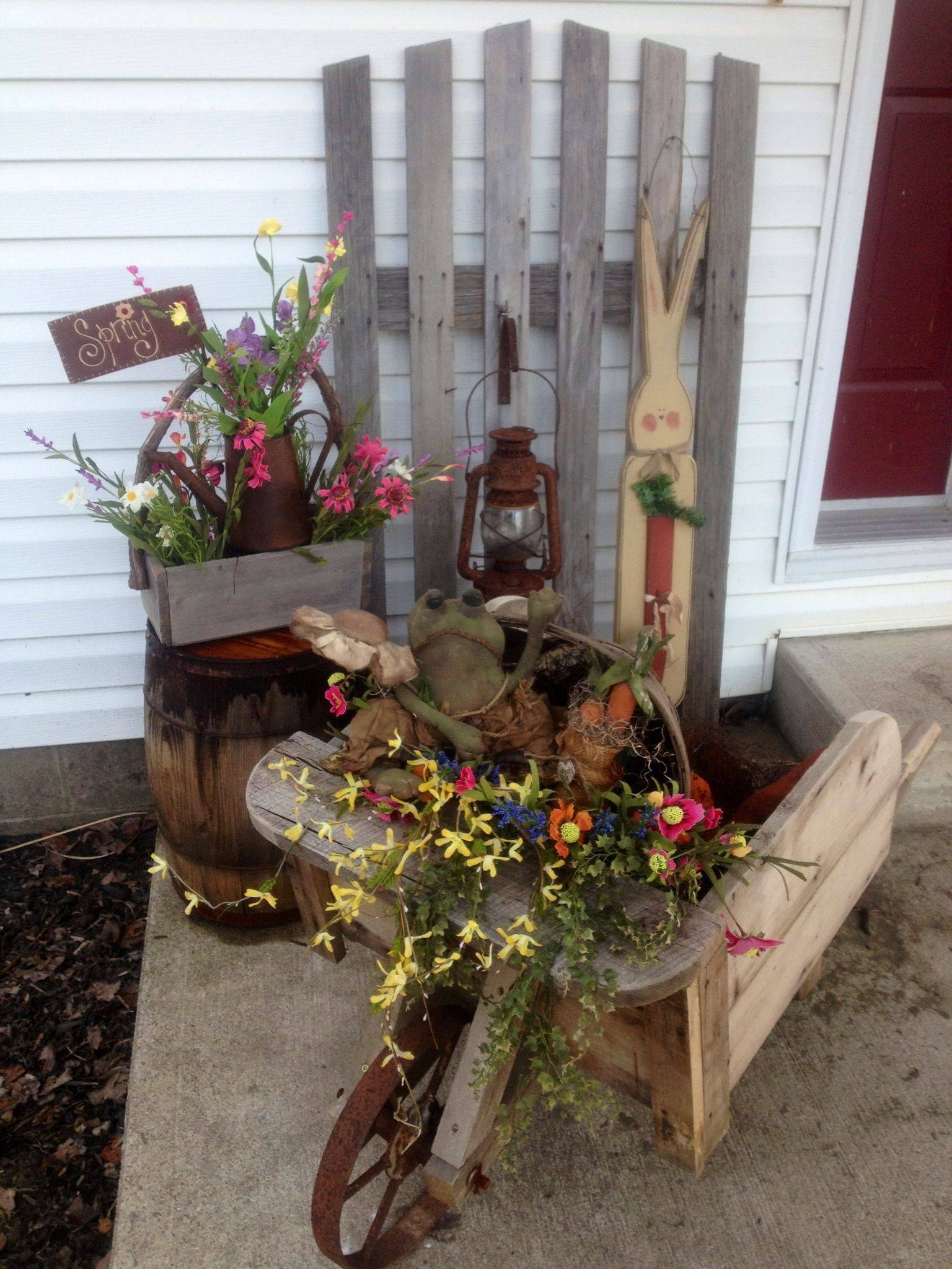24 Country Primitive Garden Decor Ideas For This Year | SharonSable