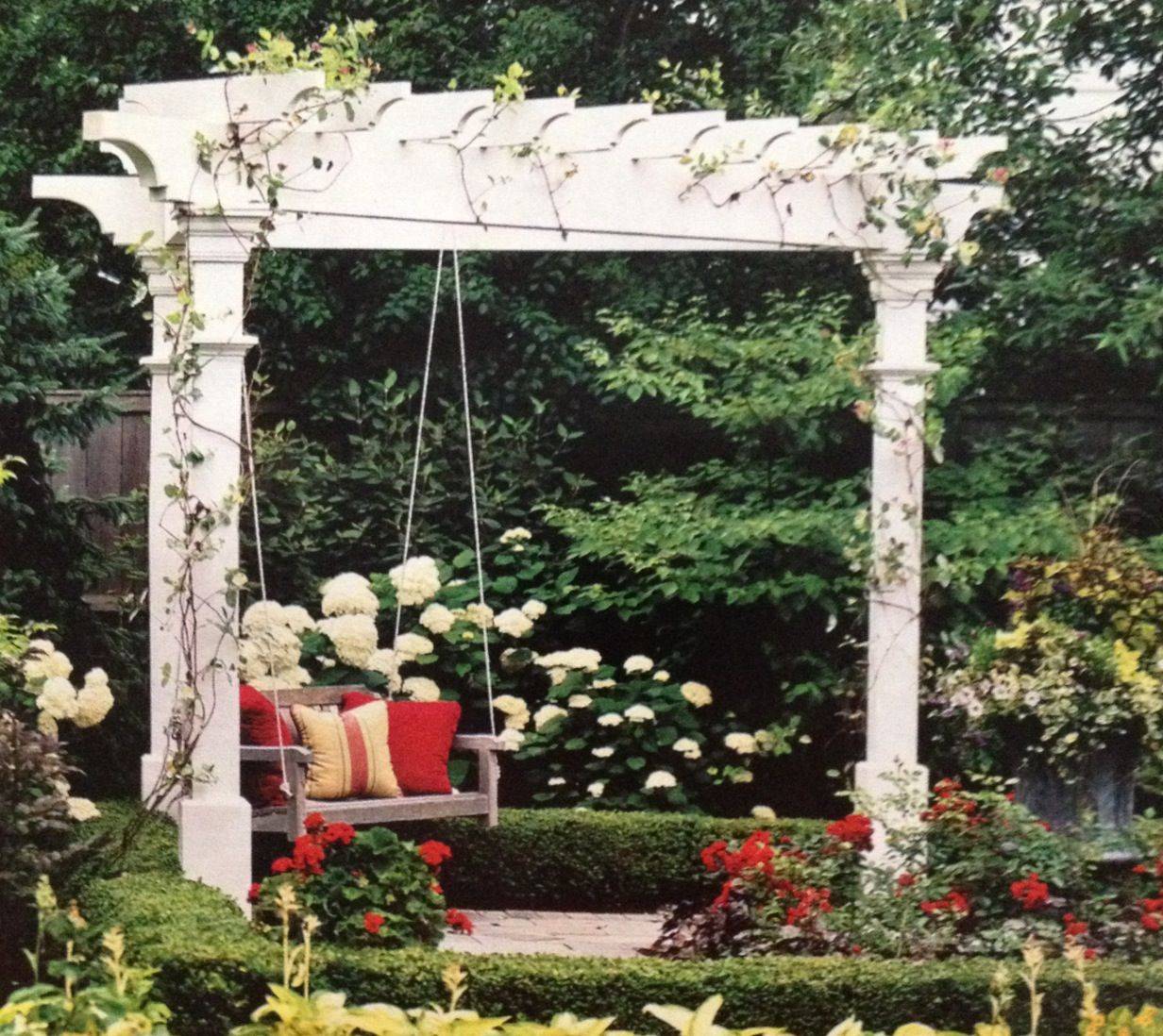 13 Flower Garden Swing Ideas You Should Look | SharonSable