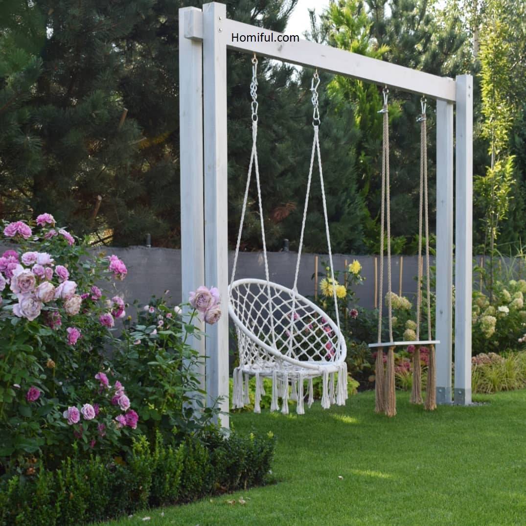 13 Flower Garden Swing Ideas You Should Look | SharonSable