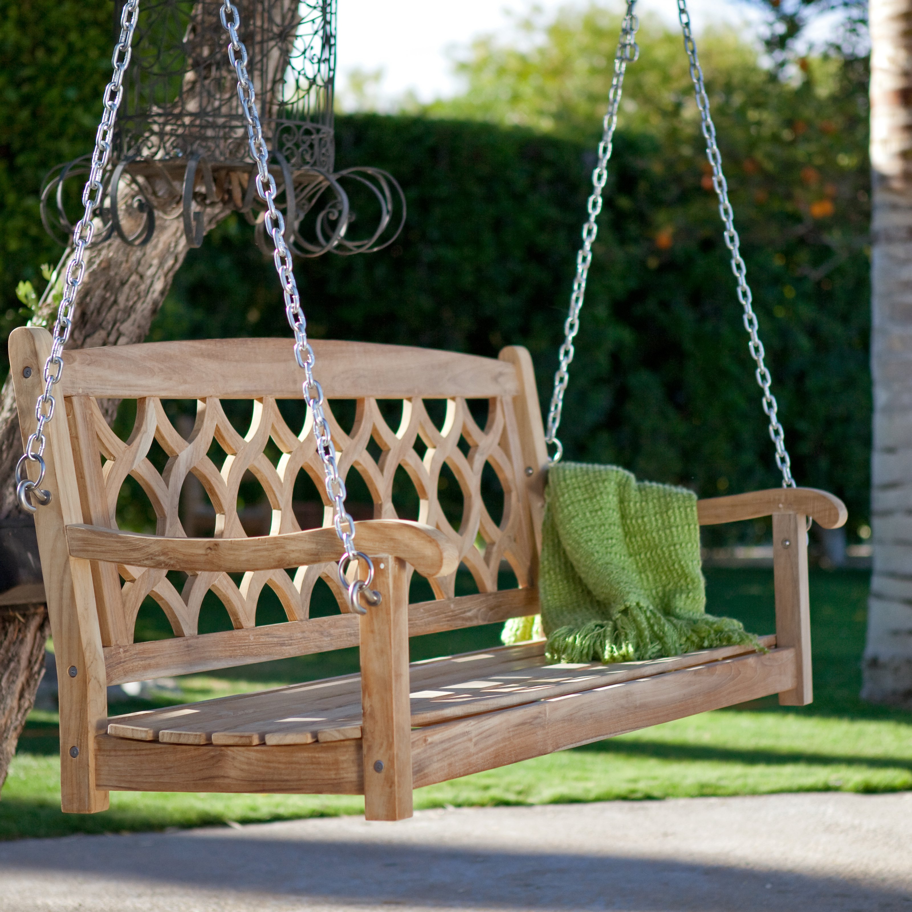 21 Wooden Garden Swing Ideas Worth a Look | SharonSable