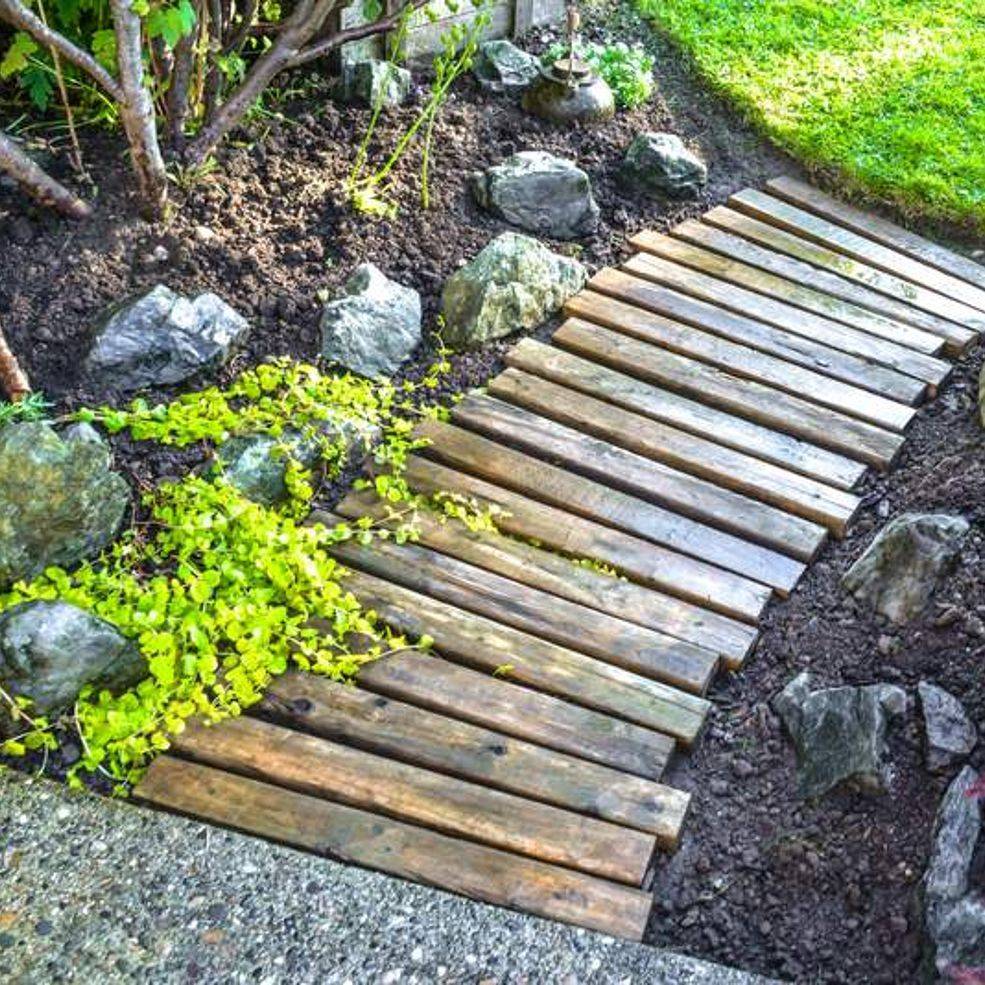 25 Wooden Pallet Garden Walkway Ideas For This Year | SharonSable