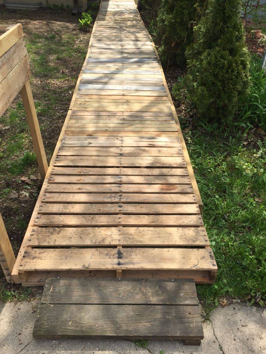25 Wooden Pallet Garden Walkway Ideas For This Year | SharonSable