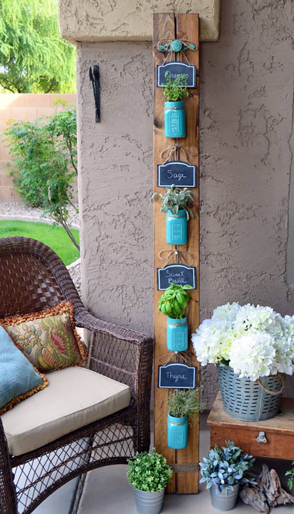 21 Mason Jar Wall Garden Ideas You Should Look | SharonSable