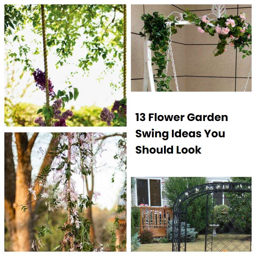 13 Flower Garden Swing Ideas You Should Look | SharonSable