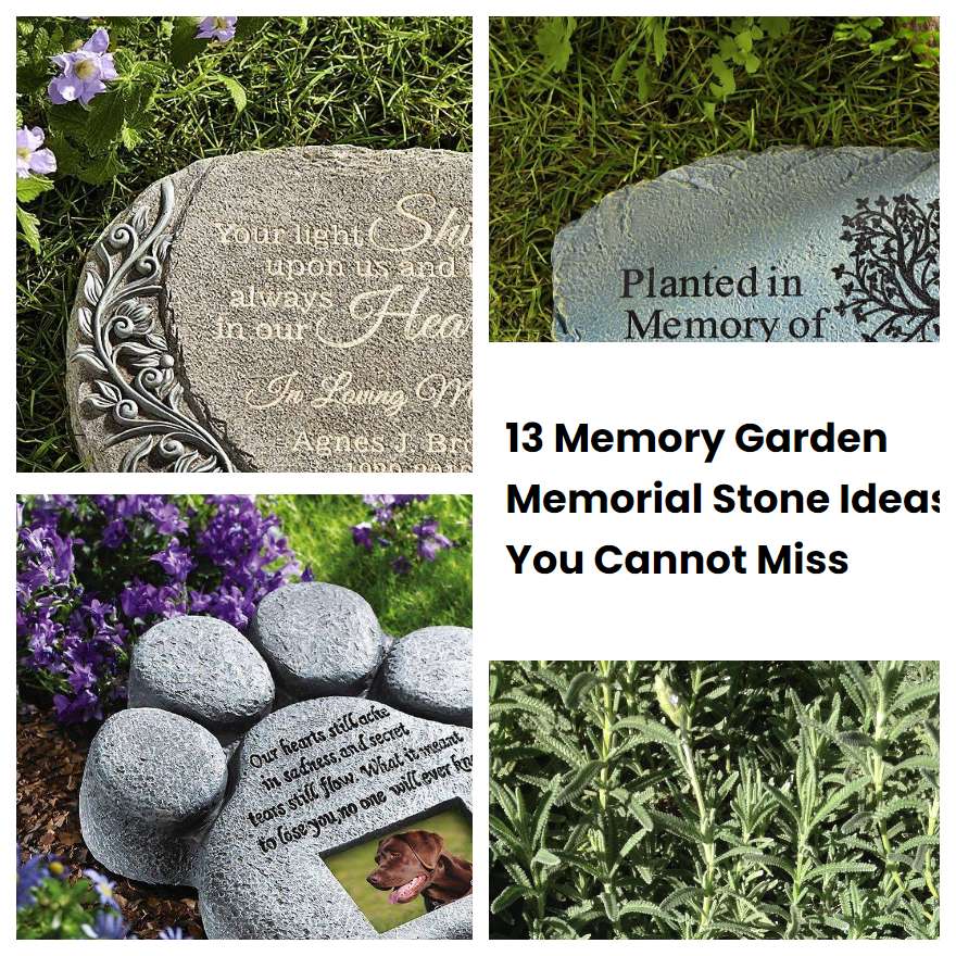 13 Memory Garden Memorial Stone Ideas You Cannot Miss | SharonSable