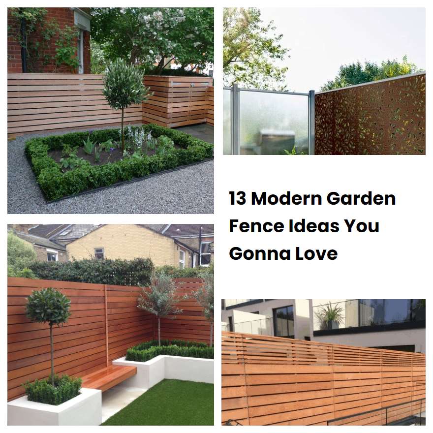 13 Modern Garden Fence Ideas You Gonna Love | SharonSable