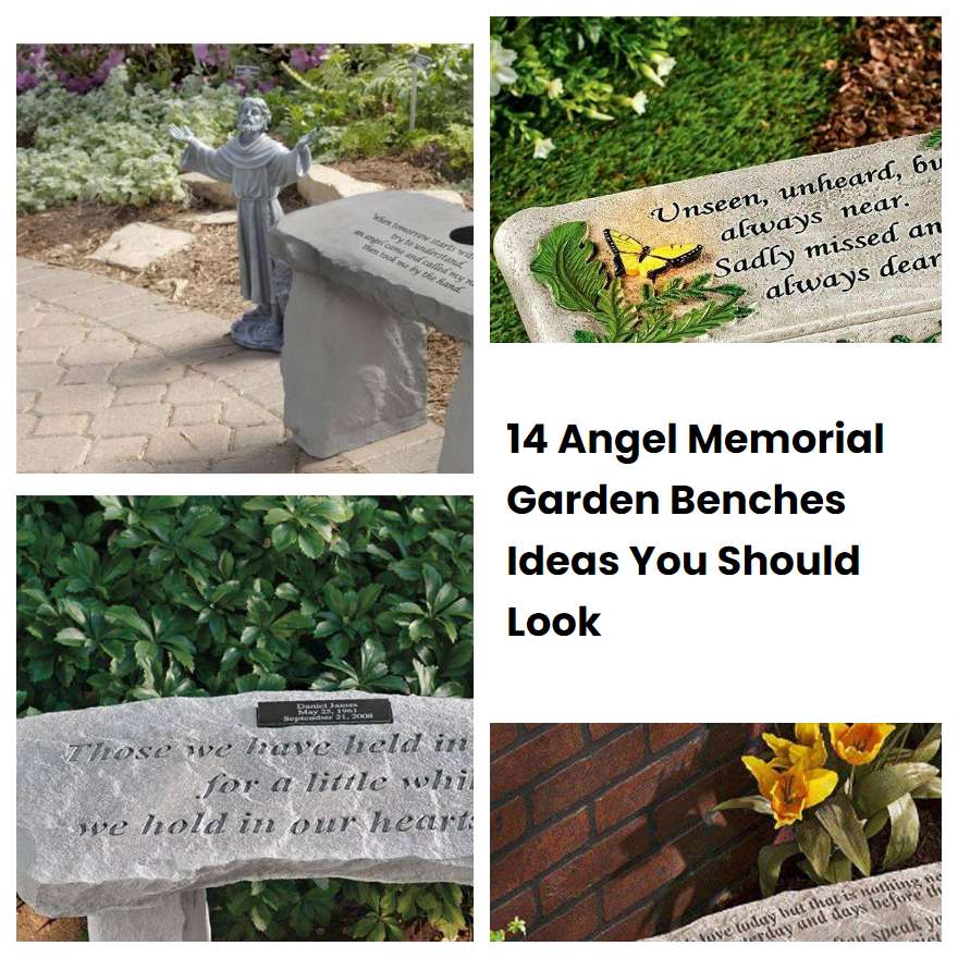 14 Angel Memorial Garden Benches Ideas You Should Look | SharonSable