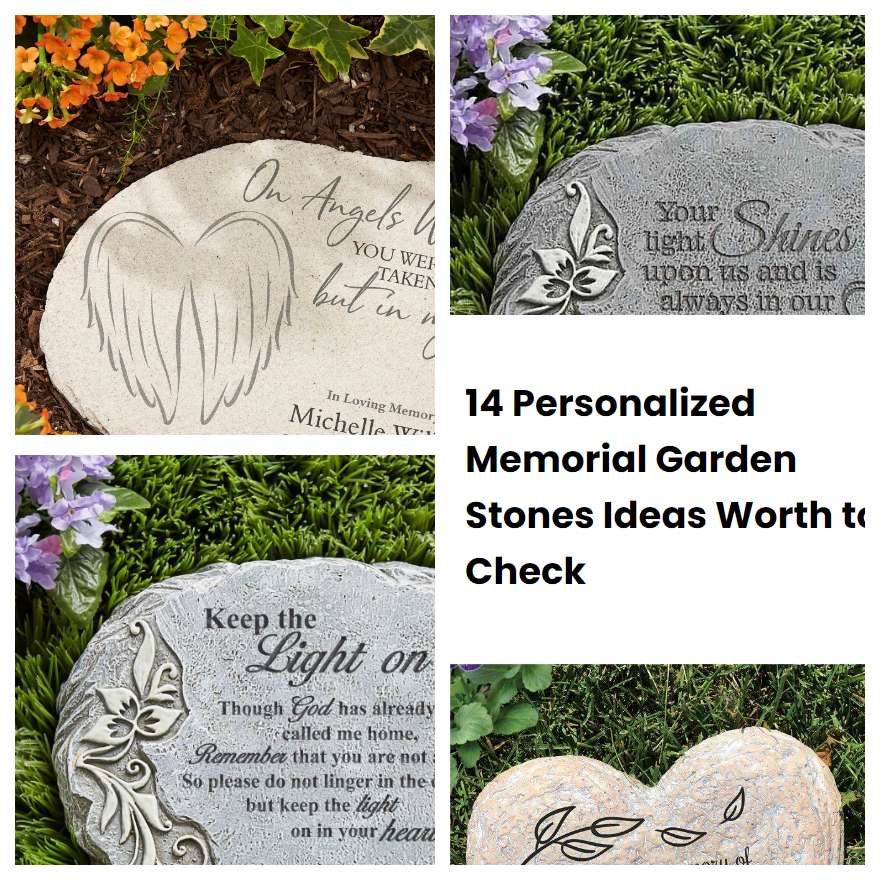 14 Personalized Memorial Garden Stones Ideas Worth to Check | SharonSable