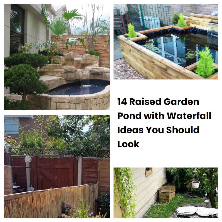14 Raised Garden Pond with Waterfall Ideas You Should Look | SharonSable